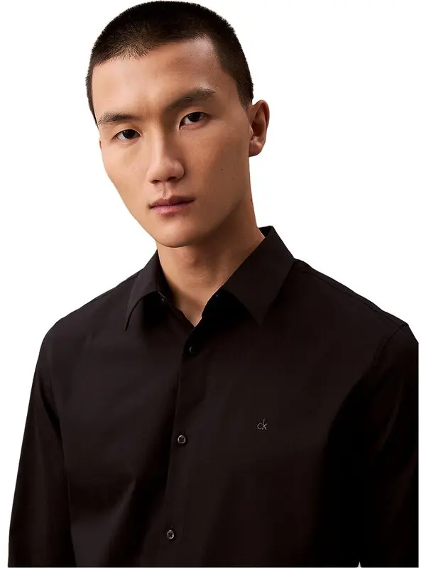 Calvin Klein Slim Stretch Shirt - Black Beauty