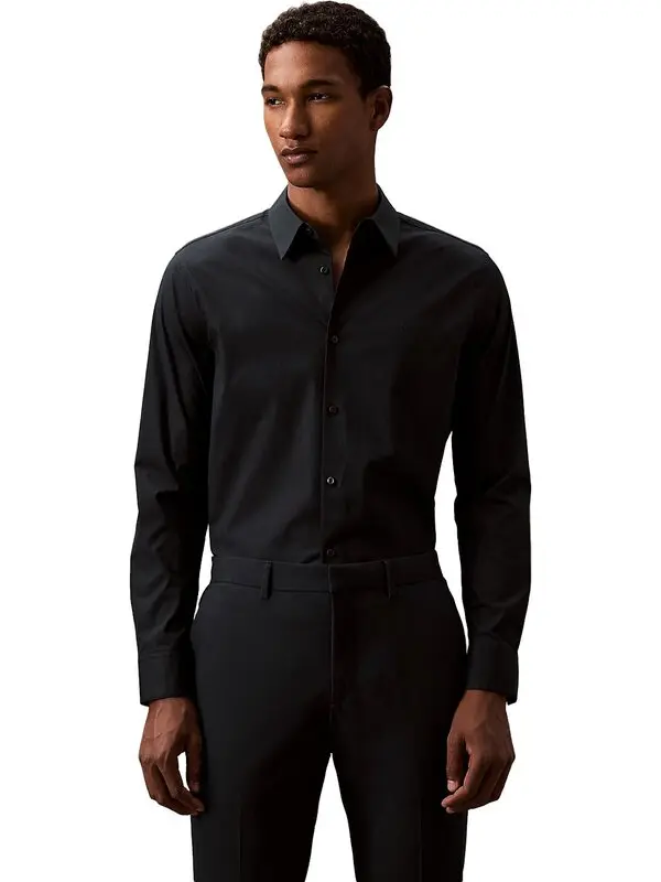 Calvin Klein Slim Stretch Shirt - Sky Captain