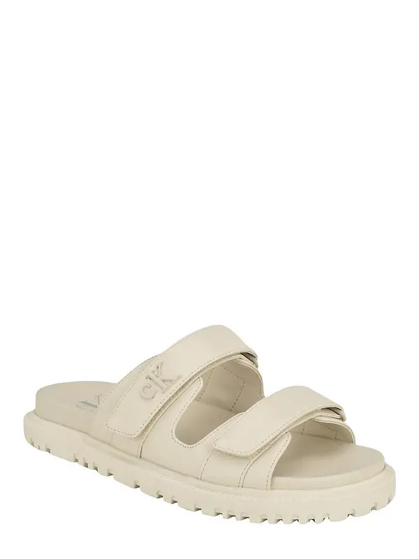 Calvin Klein Double Strap Sandals - New Chic Cream