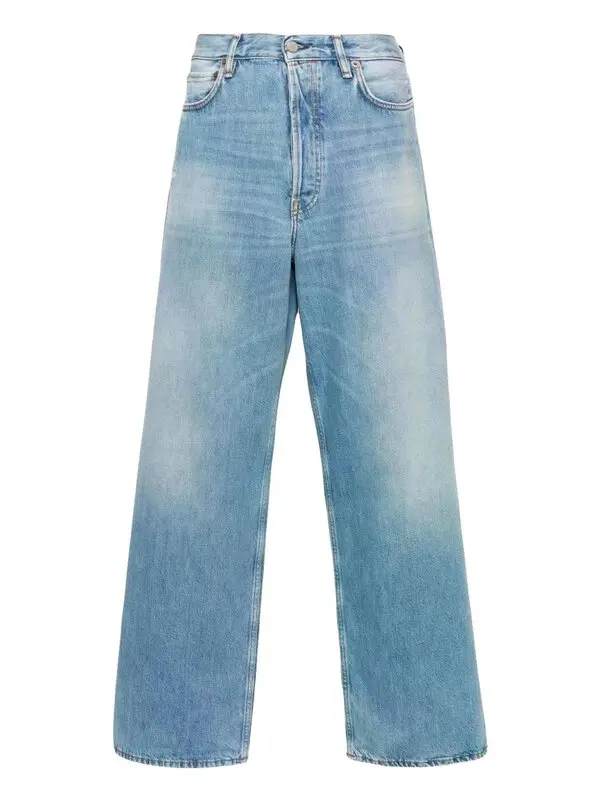 Acne Studios Mid-rise Wide-leg Jeans - Blue