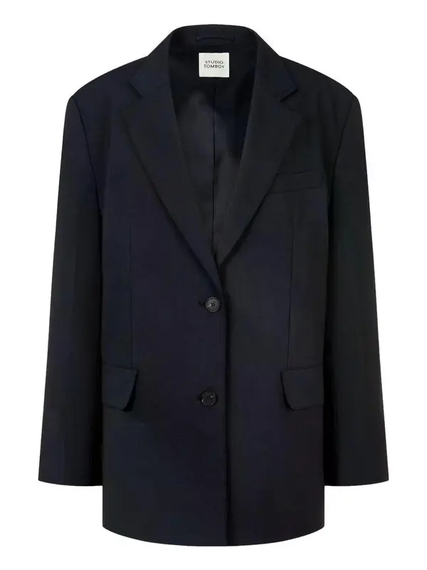 STUDIO TOMBOY Tailored Two-button Blazer - Blue