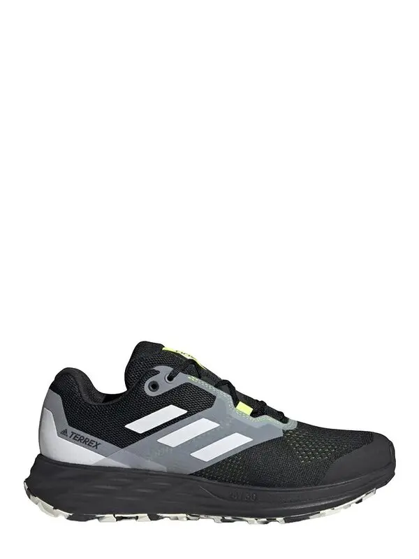 Adidas Two Flow Trail Sneakers - Core Black/crystal White/solar Yellow