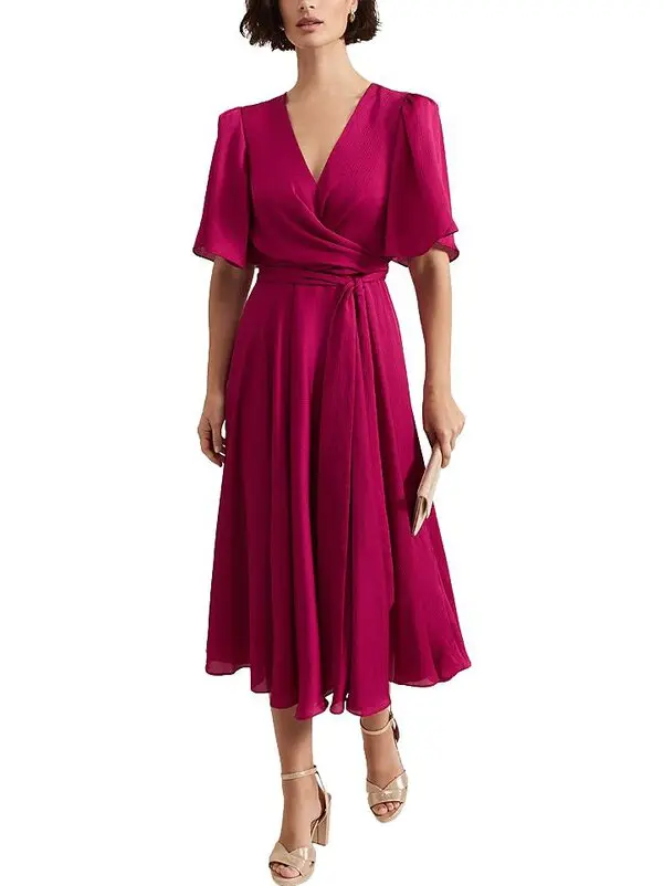 PHASE EIGHT Abbie Textured Dress - Pink
