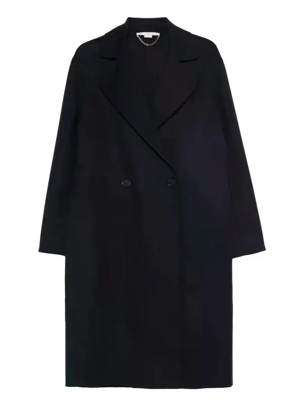 Stella McCartney Wool Double-breasted Coat - Blue