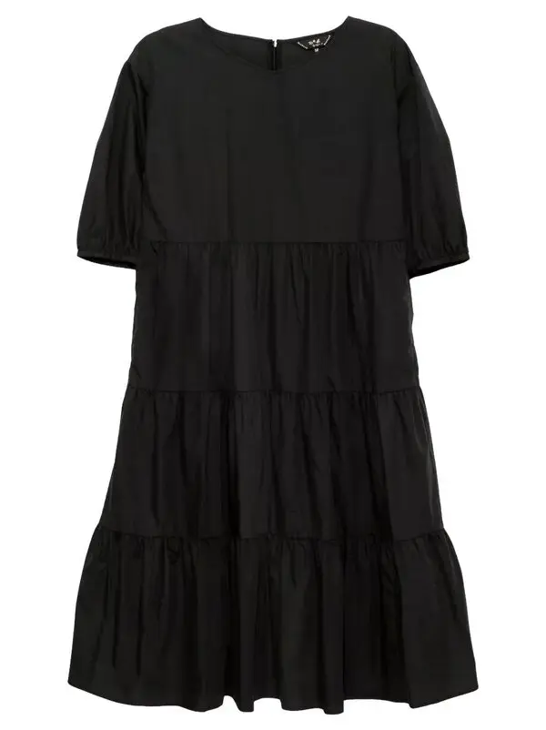 TO B. BY AGNÈS B. Tiered Midi Dress - Black