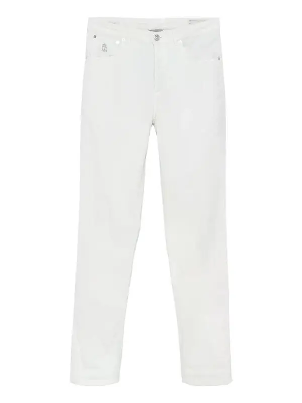 Brunello Cucinelli Corduroy Trousers - White