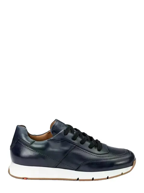 Lloyd Leather Lace-up Sneakers - Blue