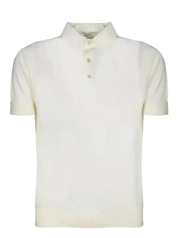 FILIPPO DE LAURENTIIS Short-sleeve Polo T-shirt - Neutrals
