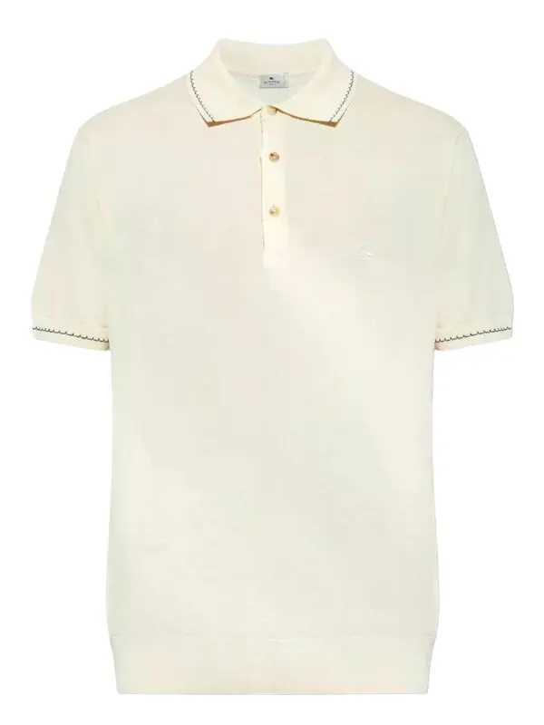 Etro Cotton Polo Shirt - Neutrals