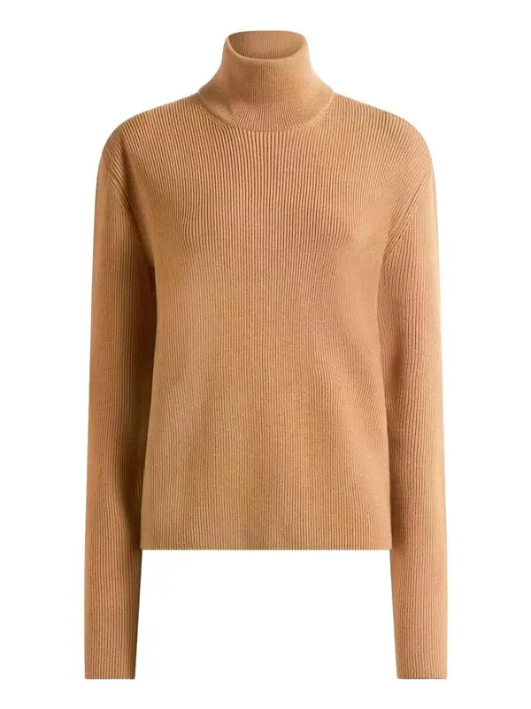 Etro Wool High Neck Sweater - Brown
