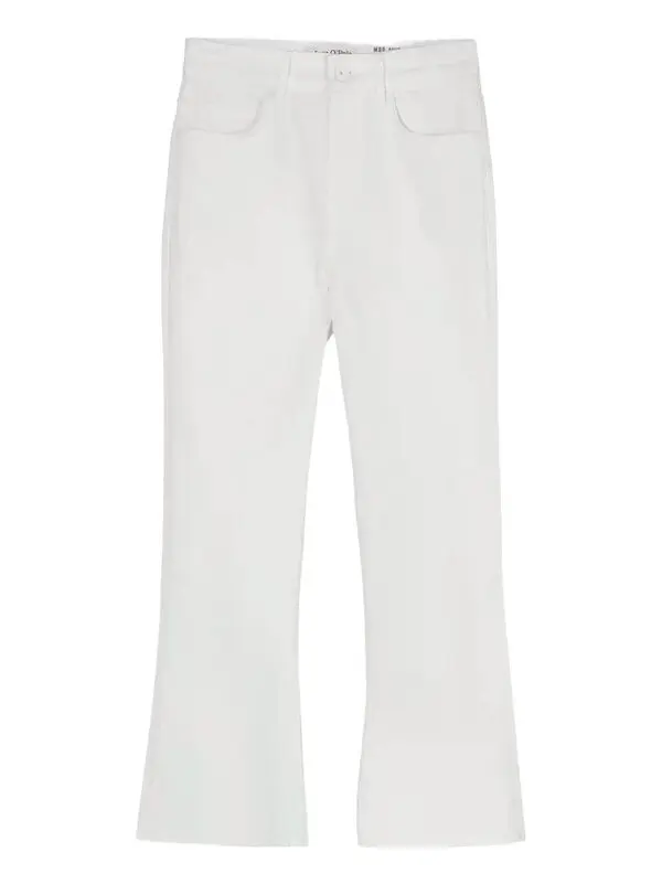 Marc O'polo Frayed-hem Flare Jeans - White