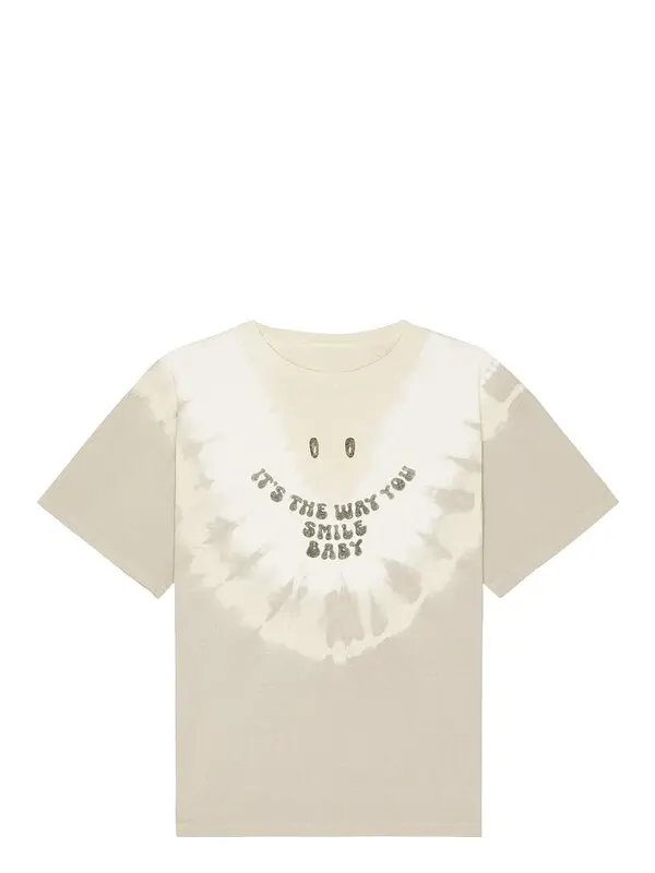 MAISON MARGIELA Smile Tee In Grey - Beige  White  & Grey