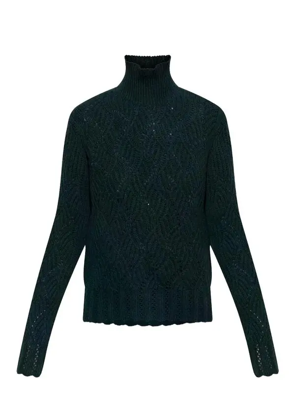 Etro Cashmere High-neck Sweater - Green