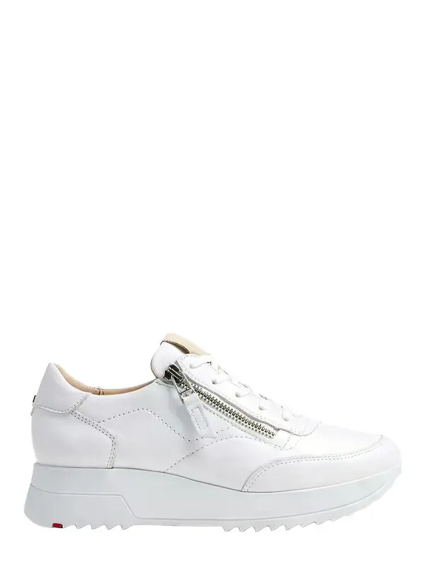 Lloyd Dame Zip-detail Sneakers - White
