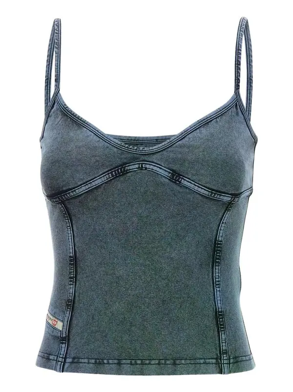 DIESEL® T-ony Denim Corset Top - Blue