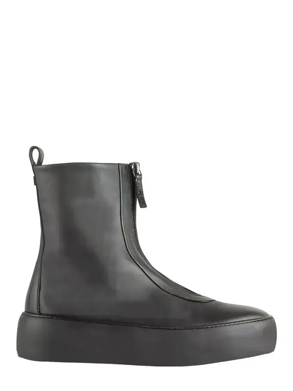 HOGL Dylan Platform Zip-up Ankle Boots - Black