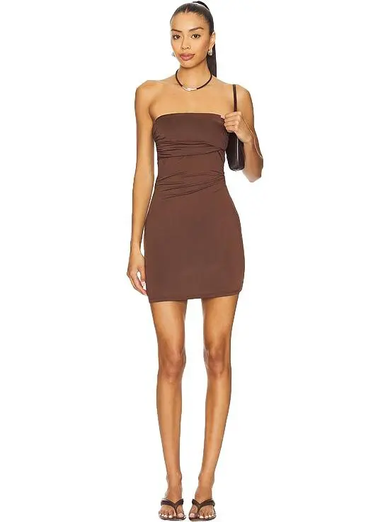 Superdown Kelia Strapless Mini Dress - Brown