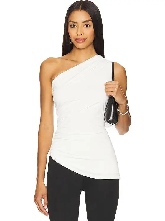 Superdown Myna Asymmetrical Top - White