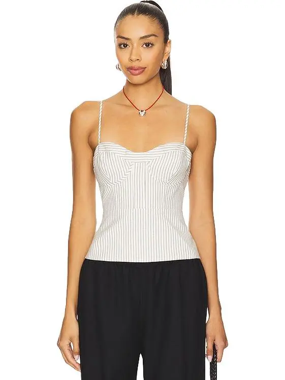 Cami Nyc Noya Bustier Top - Double Stripe