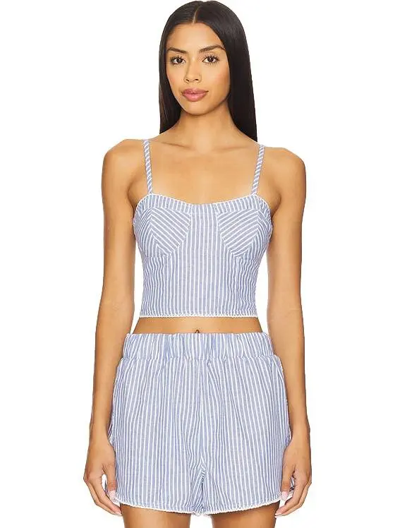 Blanknyc Bustier Crop Top - Sailing