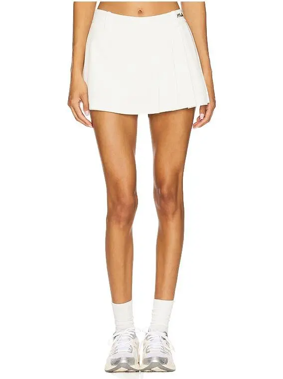 MALBON Georgia Pleated Skort - Ivory