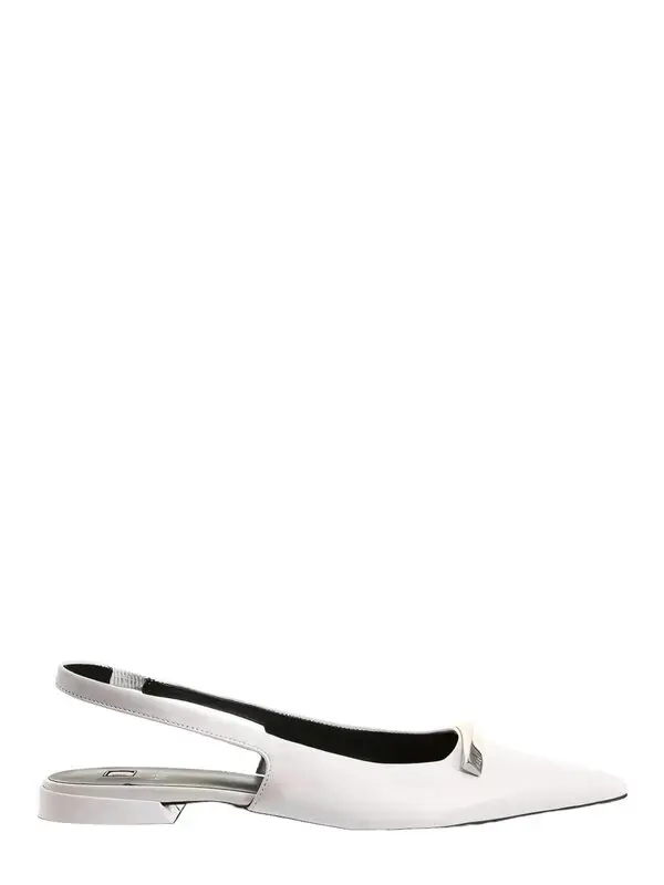 HOGL Jeanne Slingback Flat Pumps - White