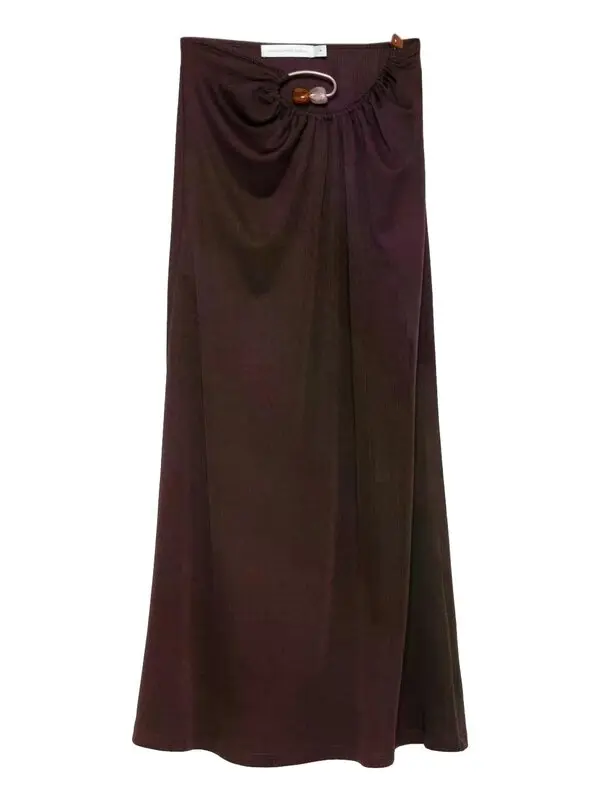 Christopher Esber Spiral Crystal Maxi Skirt - Red