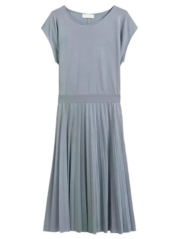 Marc O'polo Pleated Midi Dress - Blue