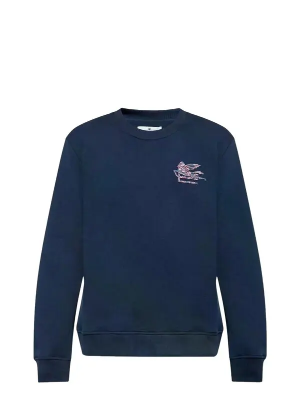 Etro Logo-embroidered Sweatshirt - Blue