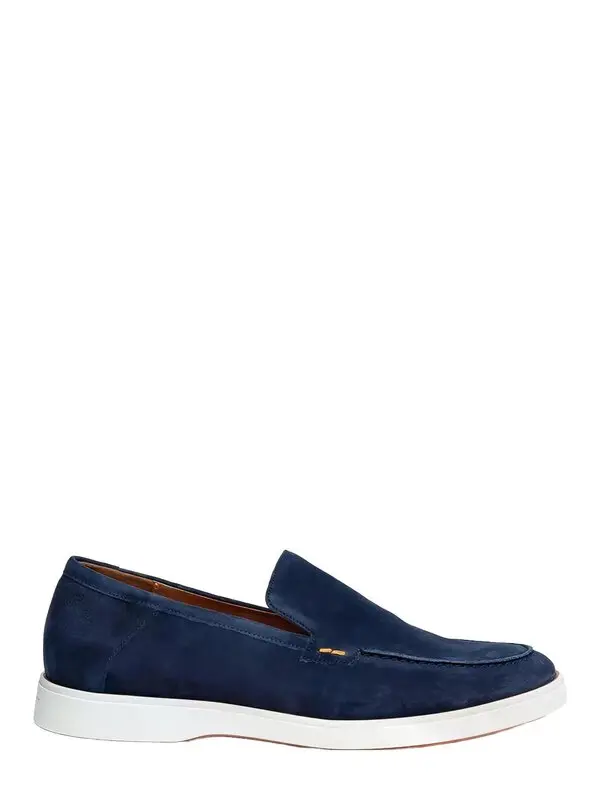 Lloyd Hunter Suede Slip-on Loafers - Blue