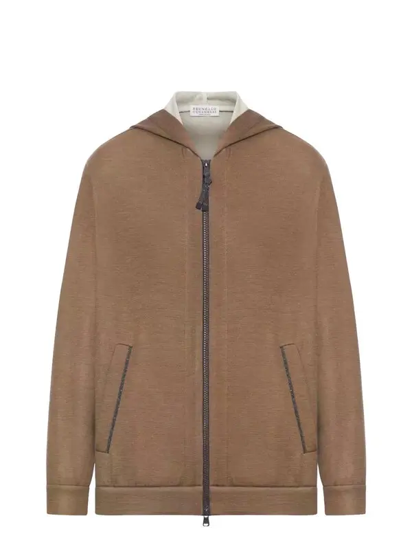 Brunello Cucinelli Zip-up Hoodie - Brown
