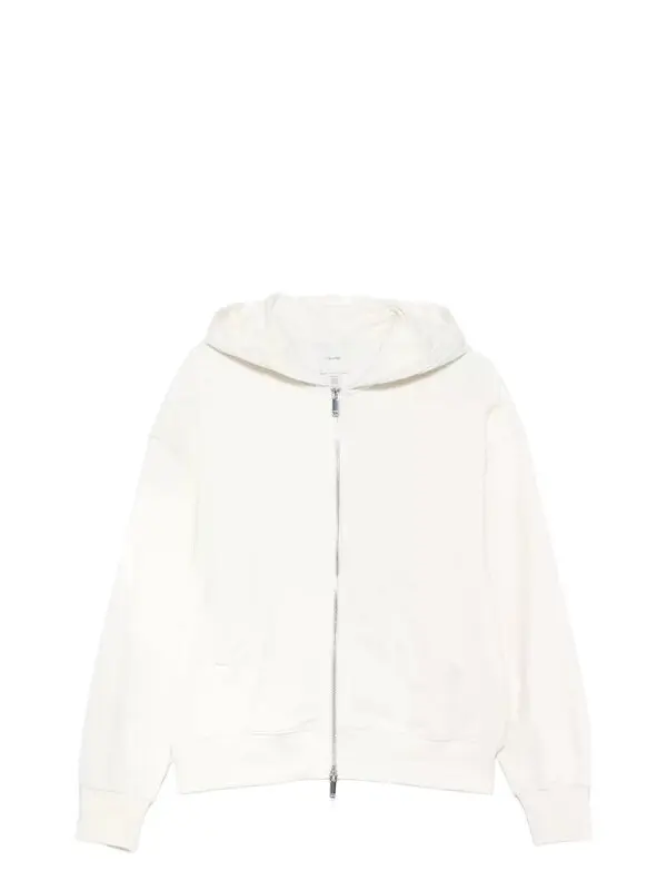 Calvin Klein Cotton Zip-up Hoodie - Neutrals