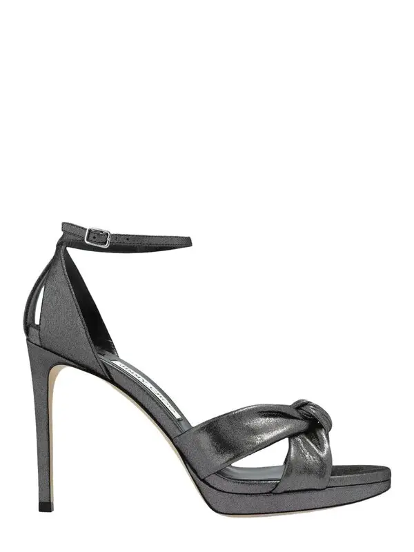 JIMMY CHOO 100mm Rosie Sandals - Grey