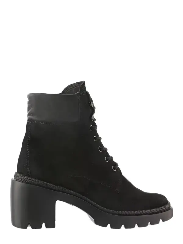HOGL Gia Chunky-heel Lace-up Ankle Boots - Black