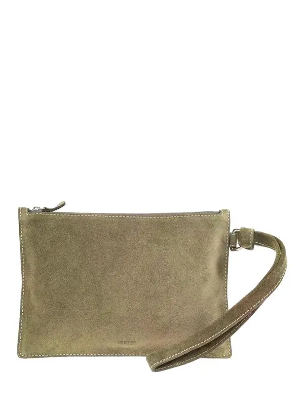 Lié Studio Charlie Suede Clutch - Green