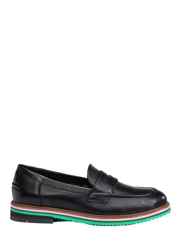 Lloyd Leather Penny Loafers - Black
