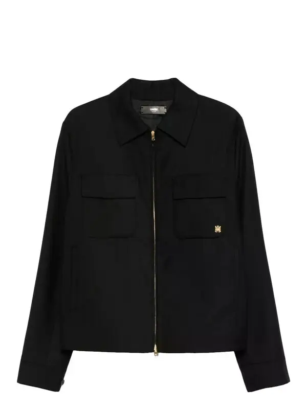 Amiri Zip-up Shirt Jacket - Black