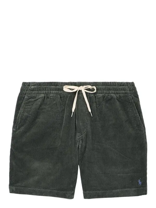 Polo Ralph Lauren Straight-leg Cotton-corduroy Drawstring Shorts - Gray
