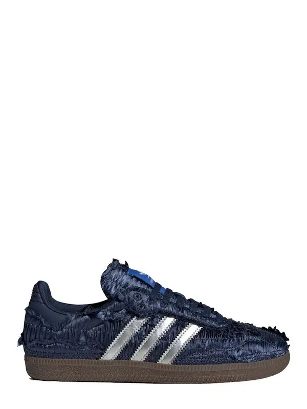 Adidas Samba Og Caroline Hu Satin Sneakers - Dark Blue/silver Metallic/chalk White