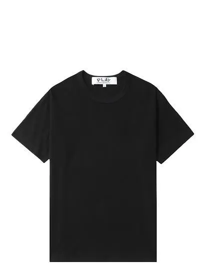 Play Comme Des Garcon Heart Emblem Tee Shirt - Black