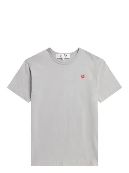 Play Comme Des Garcon Heart Logo Tee - Grey