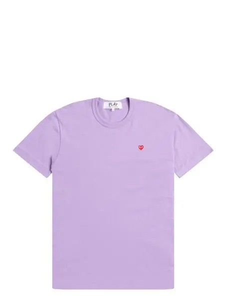 Play Comme Des Garcon Heart Logo Tee Shirt - Purple