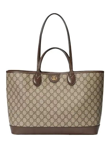 Gucci Ophidia Medium Tote Bag - Beige/ebony