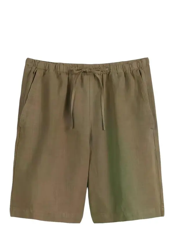 Marc O'polo Drawstring-waist Linen Shorts - Brown
