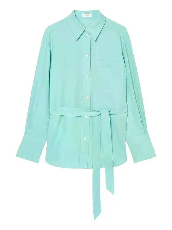 Marc O'polo Belted Button-up Shirt - Blue