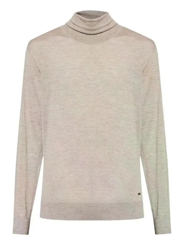 Brioni Roll Neck Sweater - Neutrals