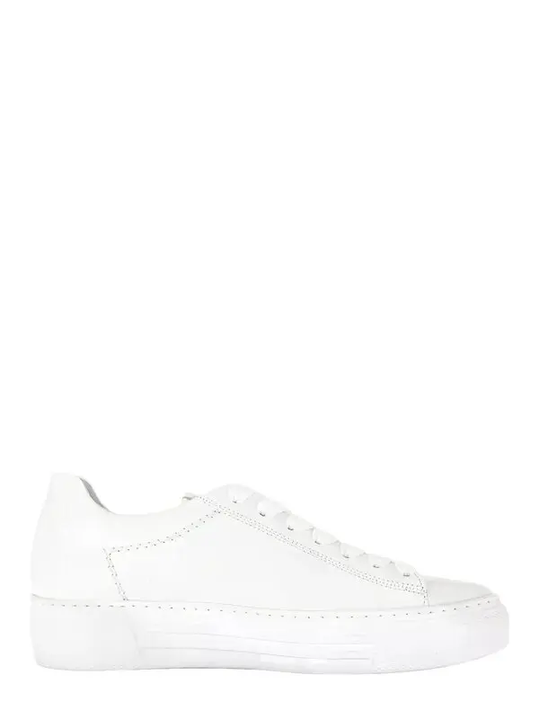 Gabor Lace-up Flatform Sneakers - White