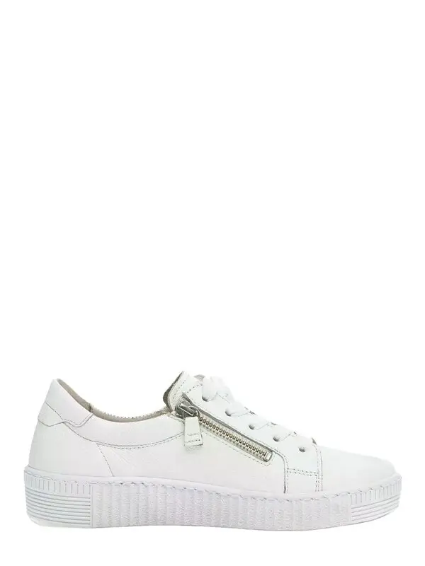 Gabor Zip-detail Low-top Sneakers - White