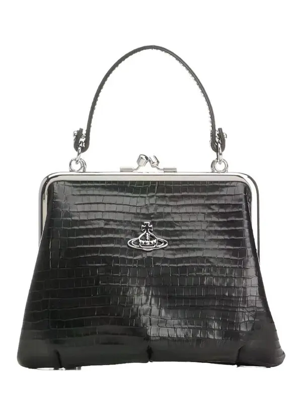 VIVIENNE WESTWOOD Croco-embossed Mini Bag - Black