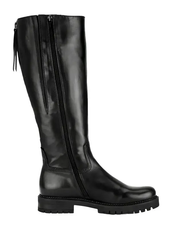 Gabor Leather Over The Knee Boots - Black
